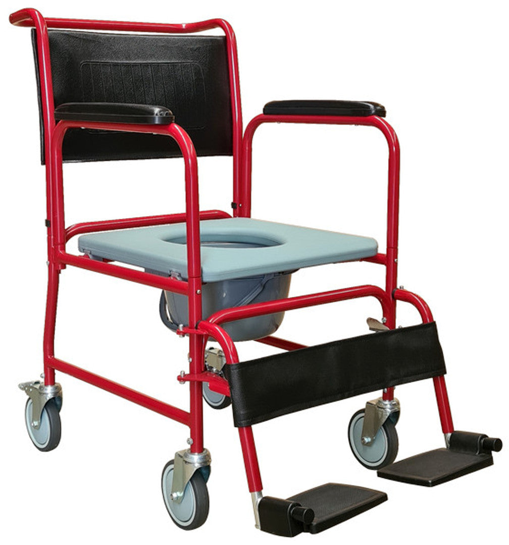 Mobile Steel Commode – Get About Mobility