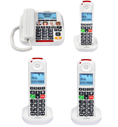 Care920-3 Amplified Big Button Phone with Cordless Handset X 3 – Get ...