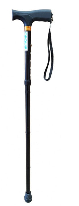 Folding T Shape Handle Walking Stick – Get About Mobility