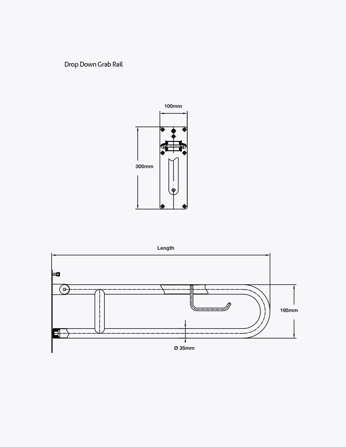 Drop Down Grab Rails – Get About Mobility