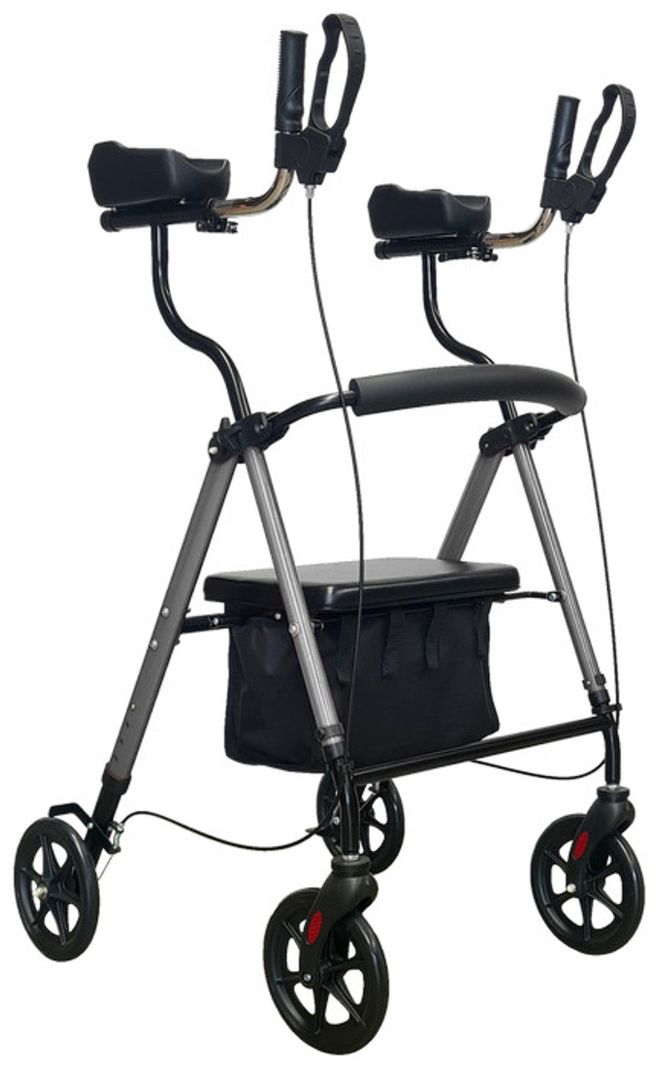 Dual Height Adjustable Gutter Arm Rollator – Get About Mobility