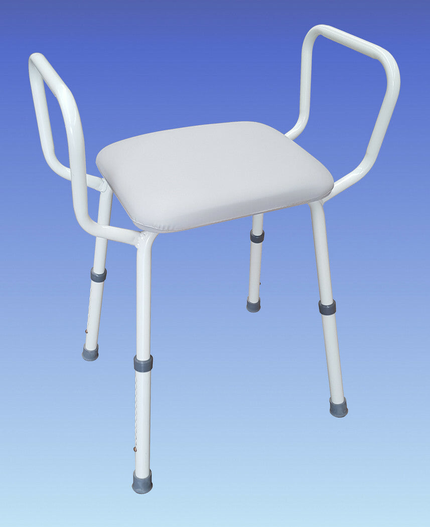 Padded Shower Stool - Comfortable Shower Seating – Get About Mobility