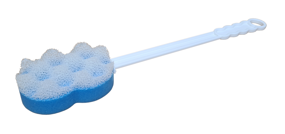 2-in-1 Long Handle Bath Sponge for Easy Bathing – Get About Mobility